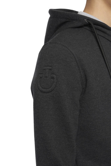Train Hard Ride Easy Hooded Zip Dark Grey Cavalleria Toscana