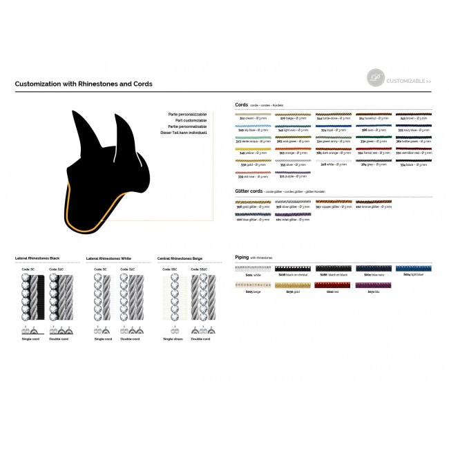 Ridershouse Equiline Soundless Ear Net pony size , Avaible in 2 colors ...