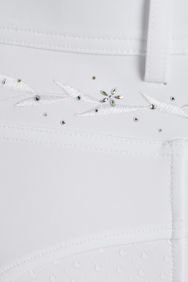 Samshield Rijbroek Jully Flower Jewellery Knee Grip - Color White TT