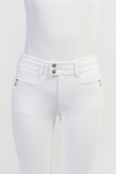 Ridershouse; Samshield Riding Breeches Chloe Script Knee Grip - White