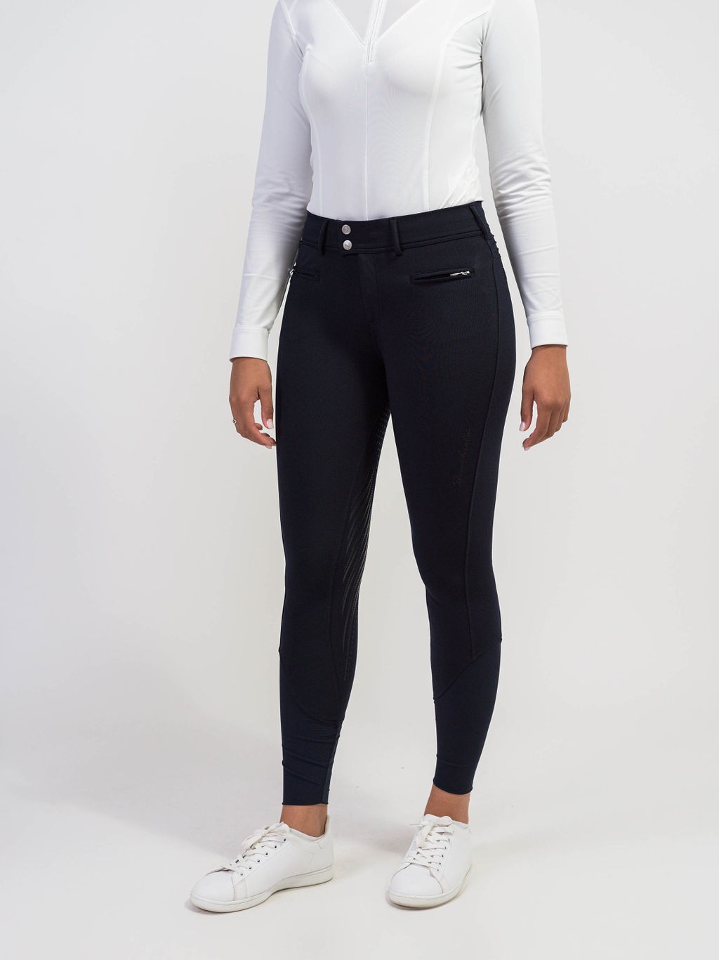 Ridershouse; Samshield Riding Breeches Chloe Script winter full Grip - navy