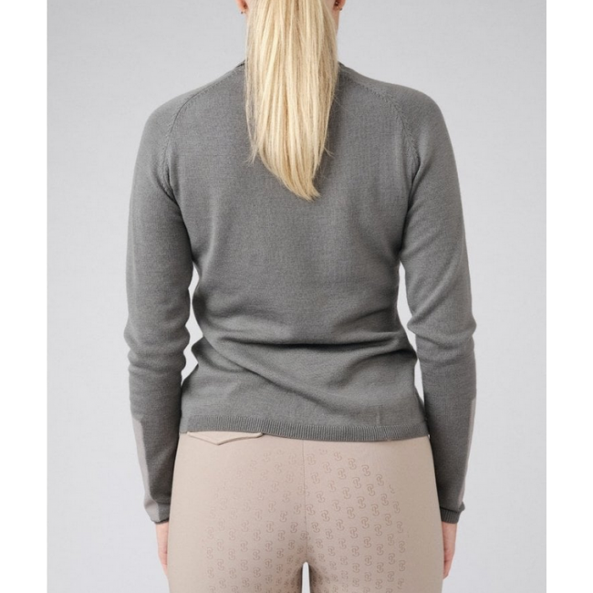 PS Of Sweden Polly Knit Sweater Ribbed in the color Grey - Ridershouse.com