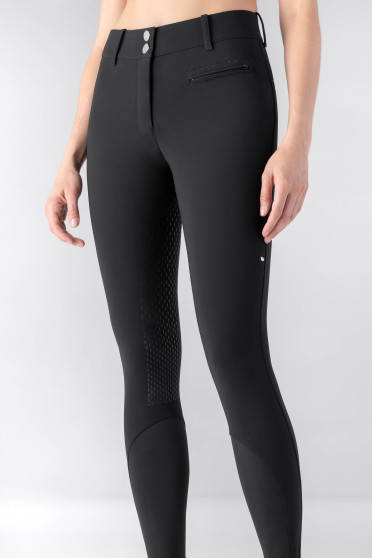 Equiline Women's Riding Breeches Full Grip High Waist Cecilefh - Navy Blue