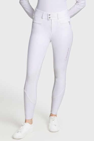 Samshield Women's Riding Breeches Full Grip Claranova - White ...