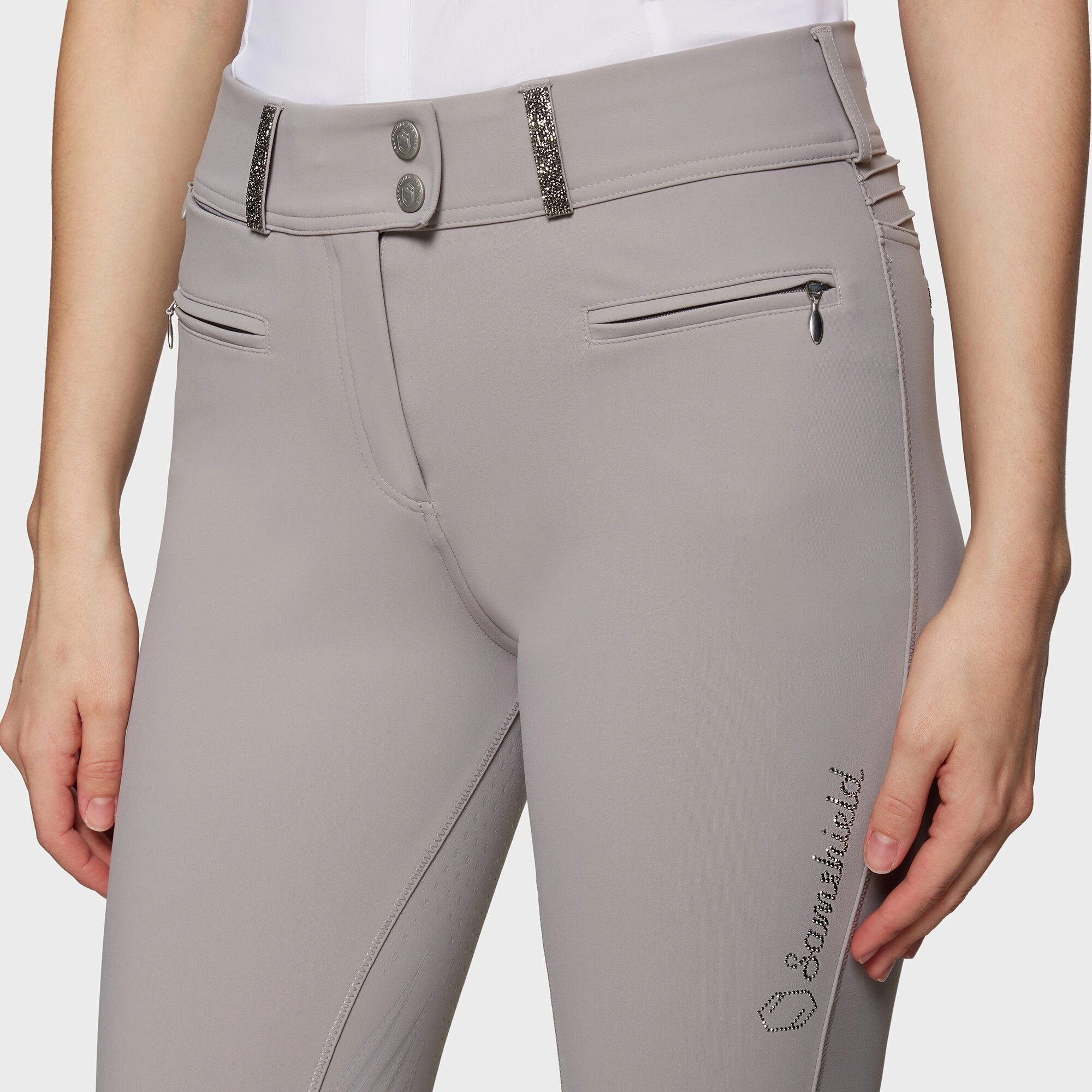 Samshield Women's Riding Breeches Clara Premium Full Grip - Mineral