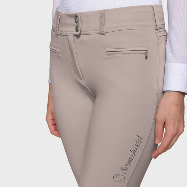 Samshield Women's Riding Breeches Clara Premium Full Grip - Powder Pink
