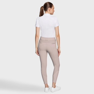 Samshield Women's Riding Breeches Clara Premium Full Grip - Powder Pink