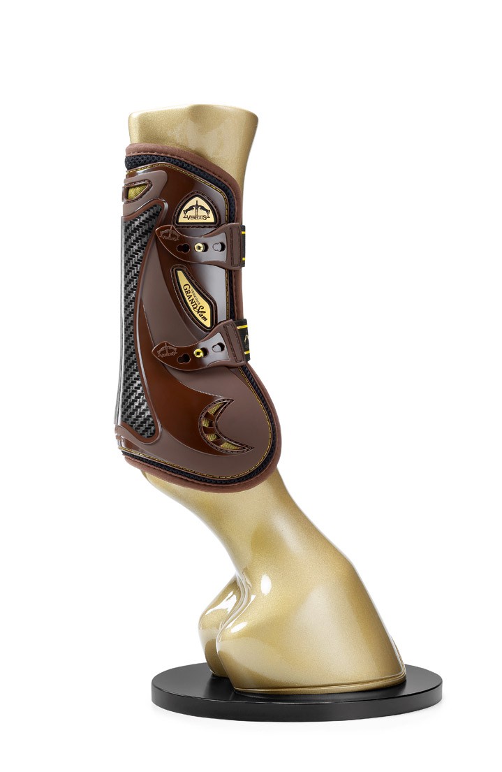Veredus Grand Slam Carbon Gel Tendon Boot Front Gold Edition