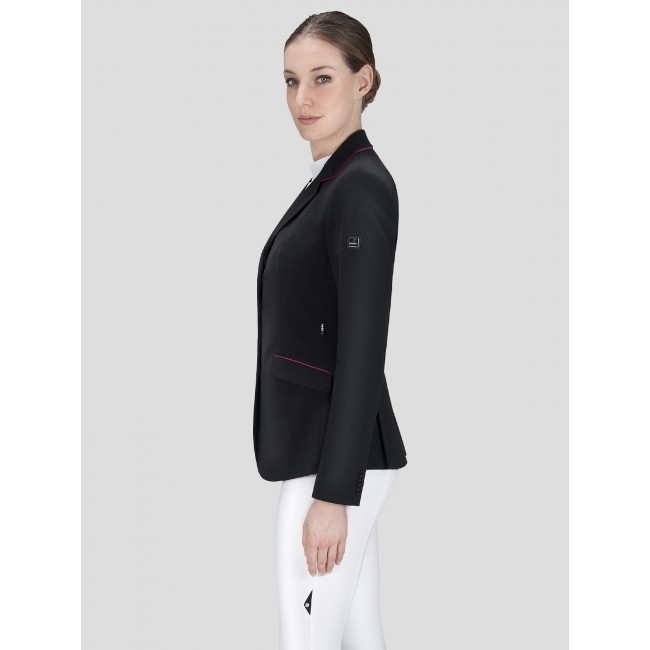 Equiline Women's Competition Jacket Black with pink details